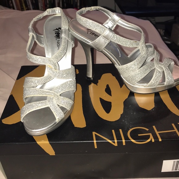 FIONI Clothing | Shoes | Fiona Glitter Heels | Poshmark